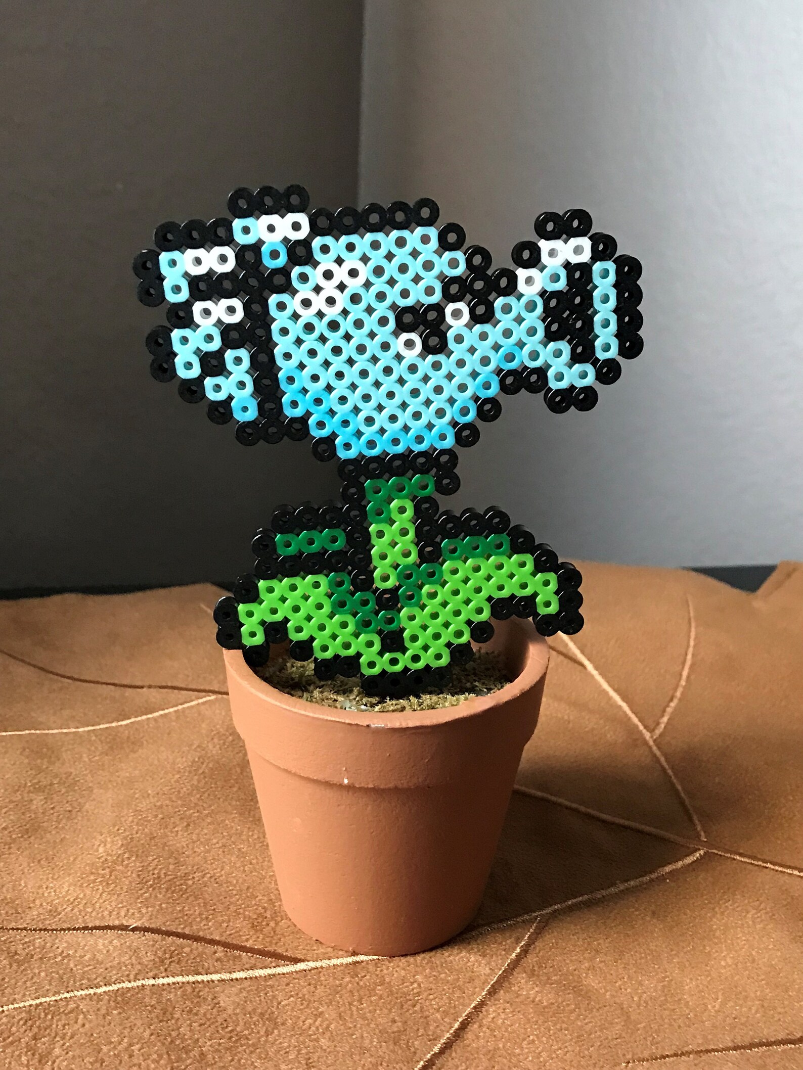 Handmade Perler Item - Potted Perler Bead Plants - Plants Vs. Zombies ...