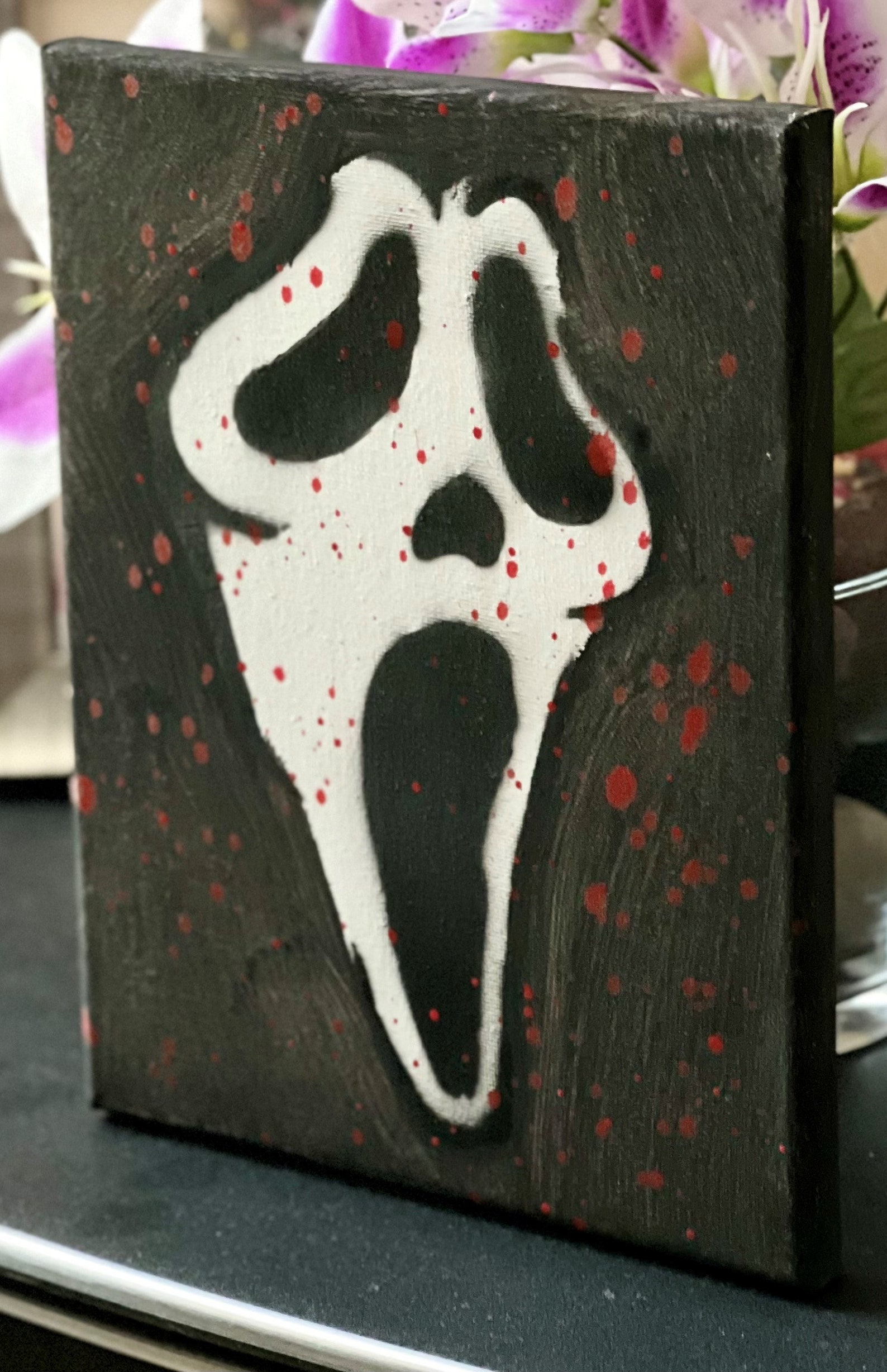 Scream Ghostface Canvas Spray Paint Art - Etsy Canada