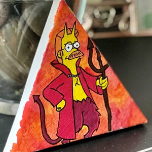 The Simpsons Tree House of Horror Devil Ned Flanders Hand Drawn and ...