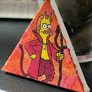 The Simpsons Tree House of Horror Devil Ned Flanders Hand Drawn and ...