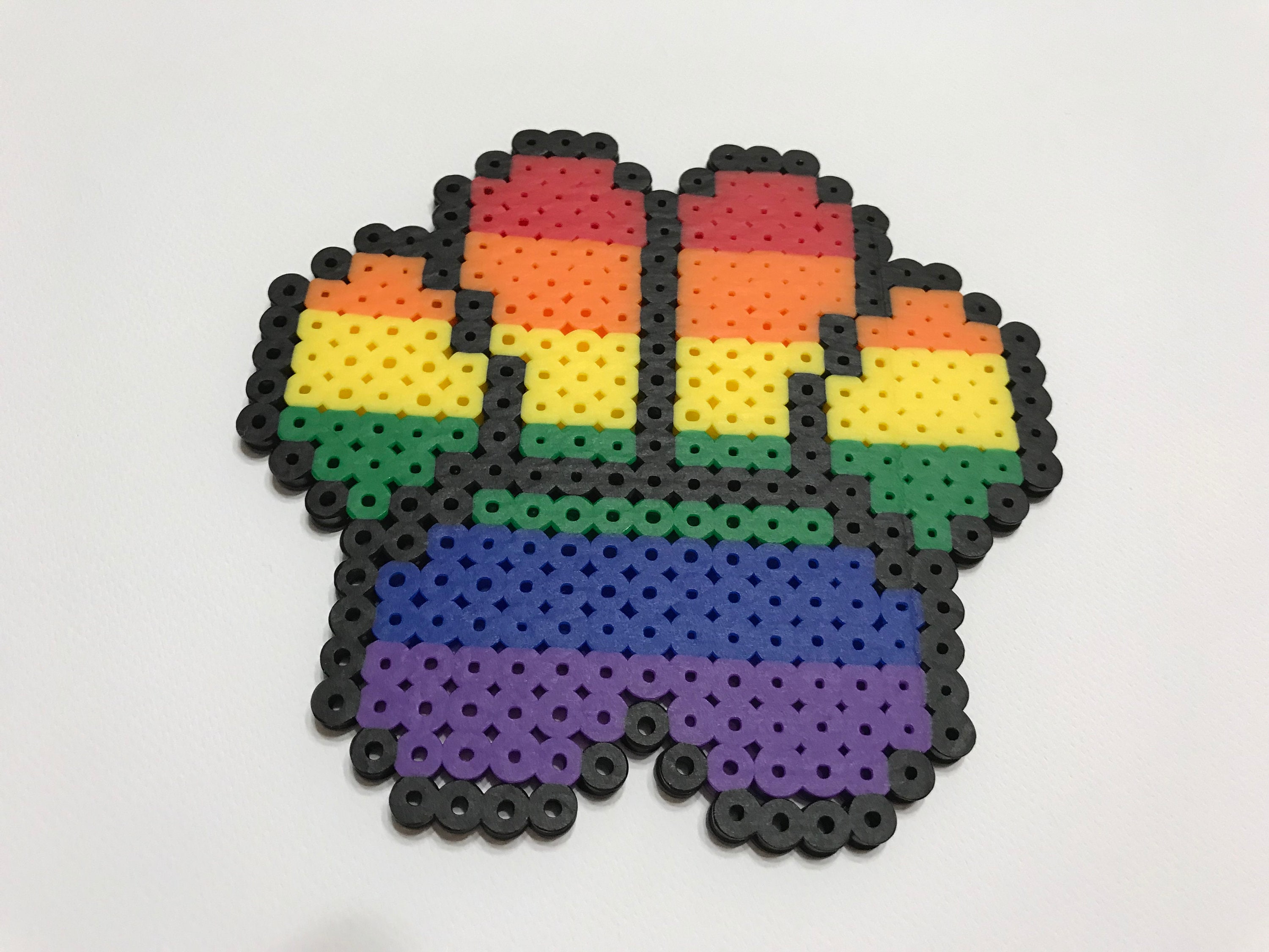 Fuse Bead Pattern Paw Print