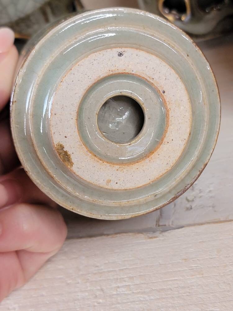 Soma Ware Japanese Pottery Somayaki Punch Bowl 9 Cups Gold Horse ...