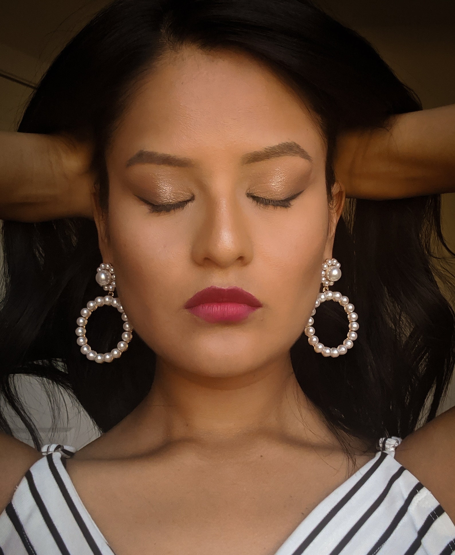 Trendy Pearl Round Drop Earrings - Etsy