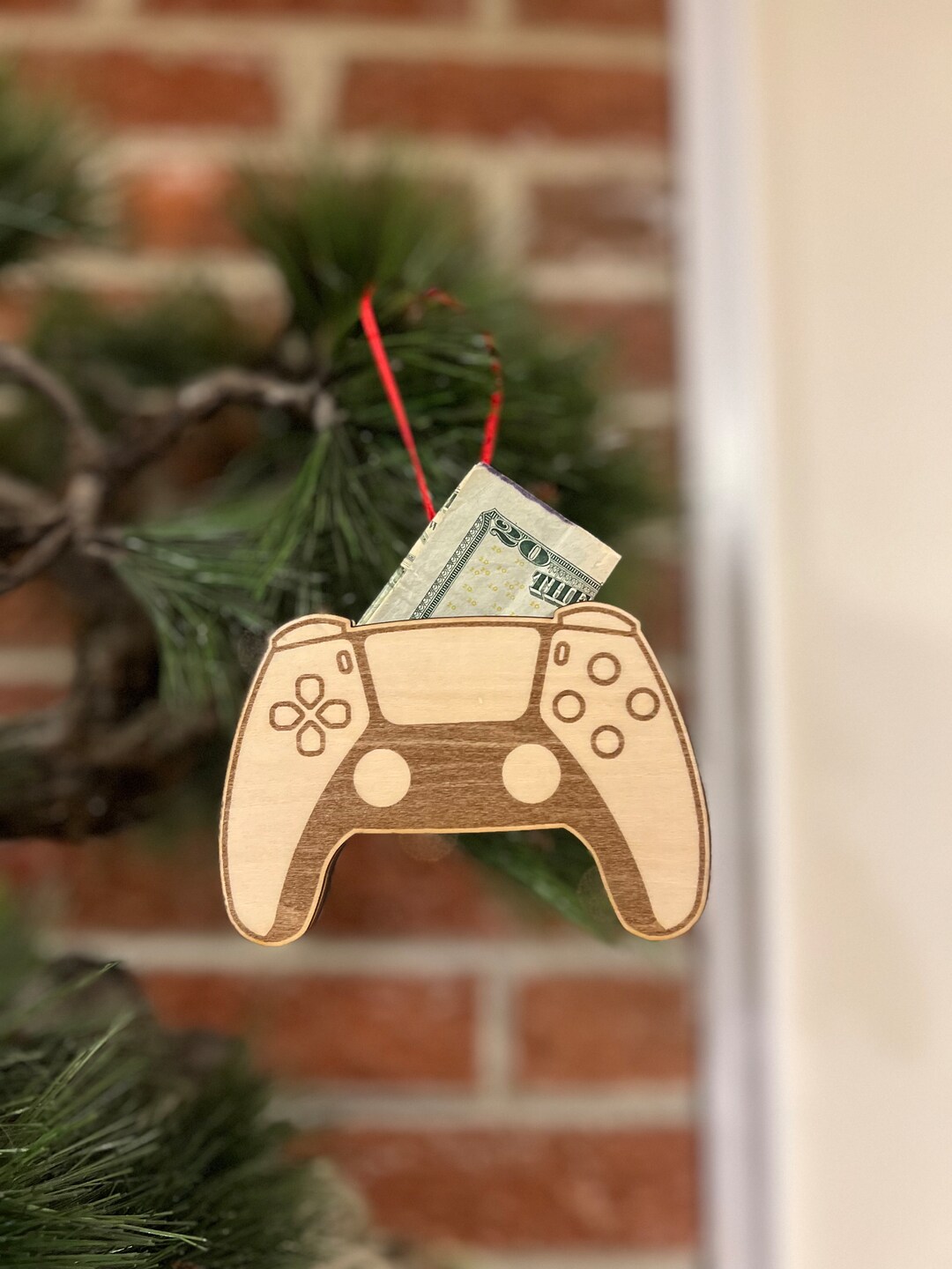 Personalized Name Video Gamer Controller Gift Card Holder Ornament ...