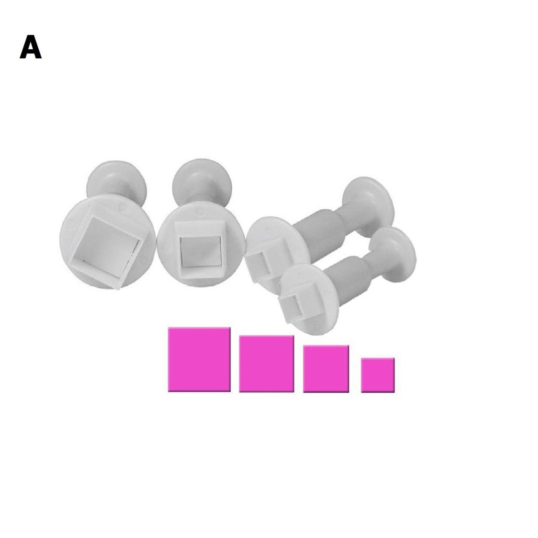 3 Pcs Square Plunger Cutter Set - Etsy