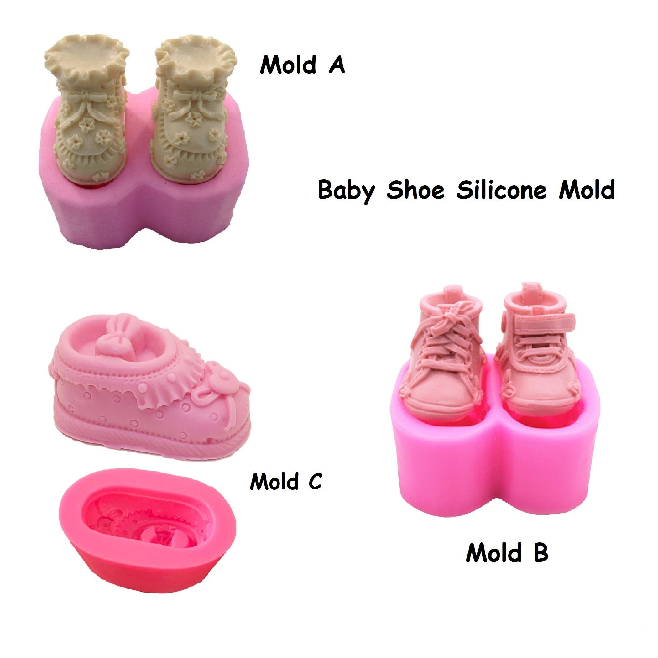3D Baby Shoes Mold Baby Girl Shoes Silicone Mold - Etsy