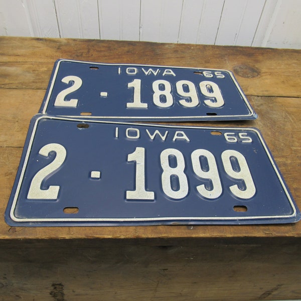 1965 License Plates - Etsy