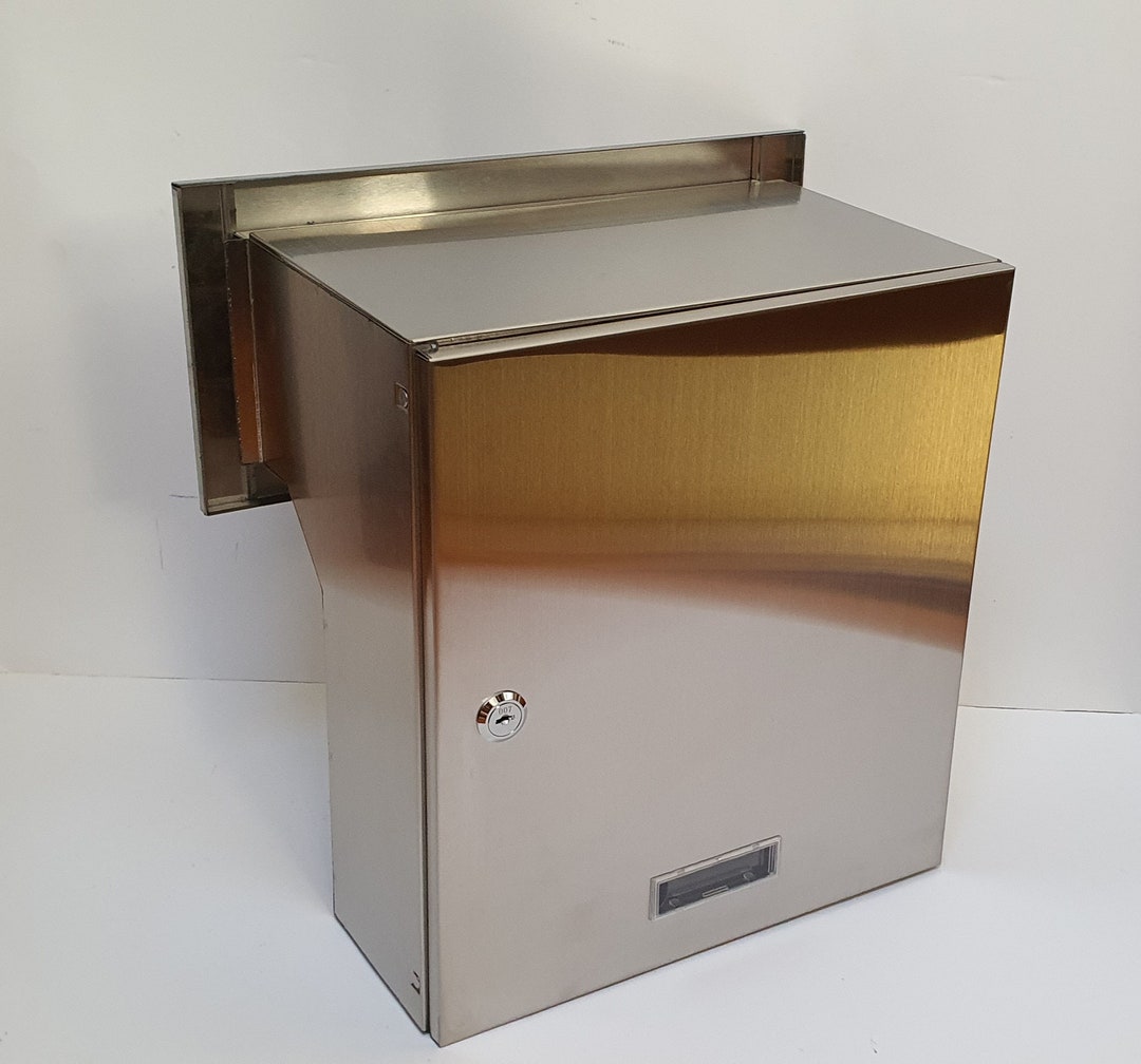 Mailbox to Be Built Into the Wall,inox Brushed Stainless Steel,metal ...
