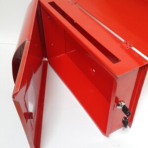 Red Letterbox Porthole Viewing Window Elegant and Modern Wall Mount ...