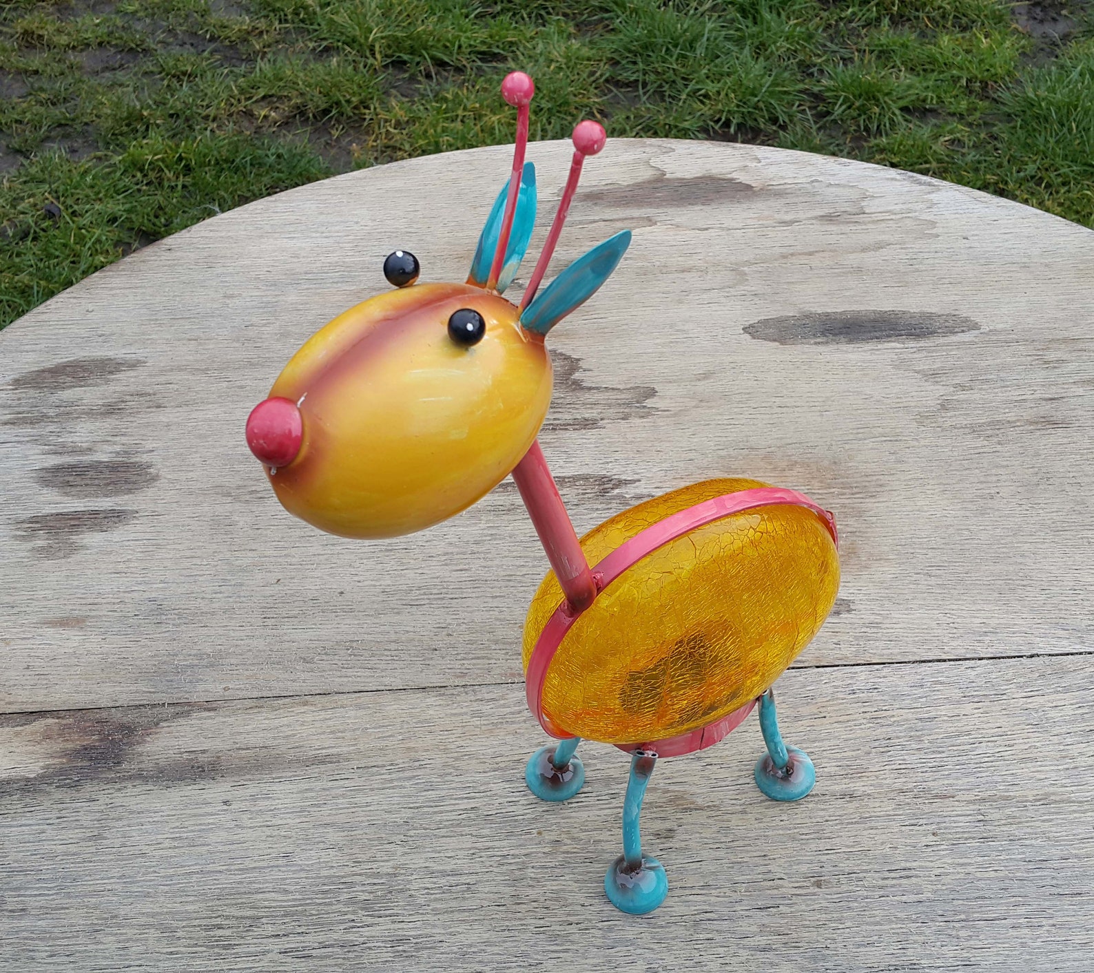 Giraffe With LED S Solar Panel,metal Garden/home Decor Sculpture,decor ...