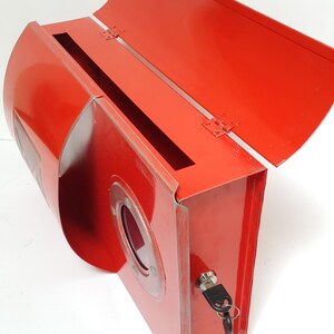 Red Letterbox Porthole Viewing Window Elegant and Modern Wall Mount ...