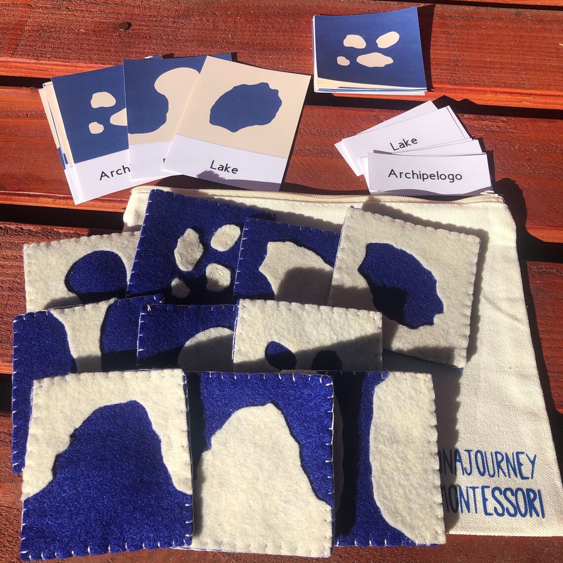 Montessori Land and Water Forms Lesson Geography Preschool Kindergarten ...