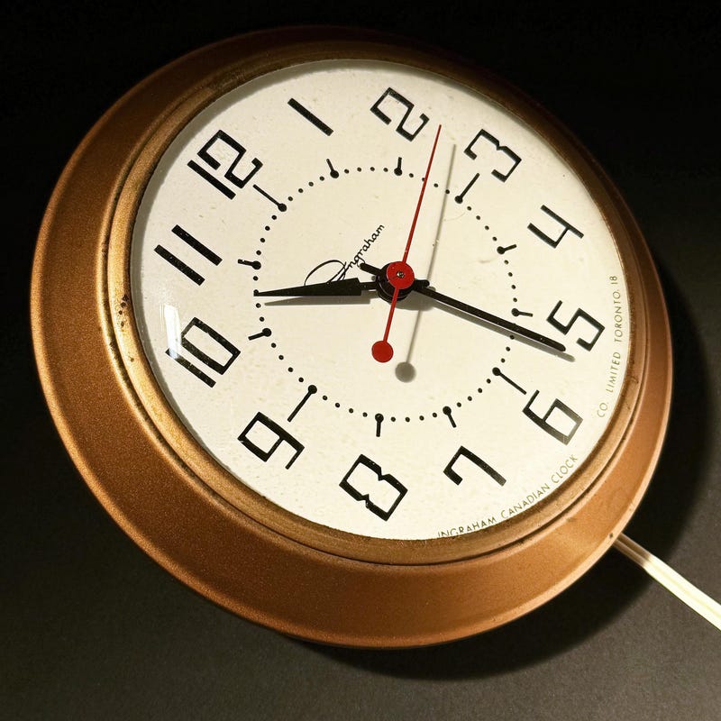 Copper Wall Clock - Etsy