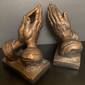 Praying Hands Sculpture Vintage Chalkware by Austin Productions 1971 ...