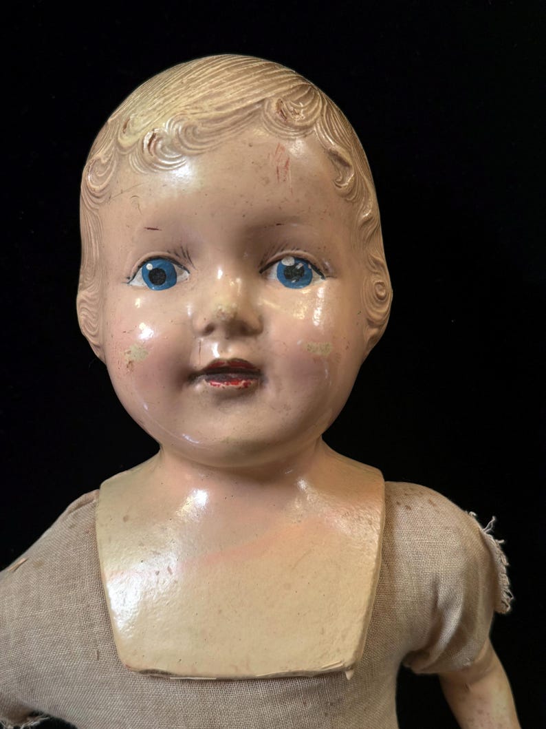 Vintage Reliable Dolls Made in Canada - 1930s Primitive Composition ...