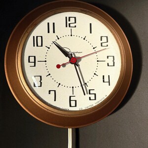 Mid-century Ingraham Electric Copper Wall Clock. - Etsy