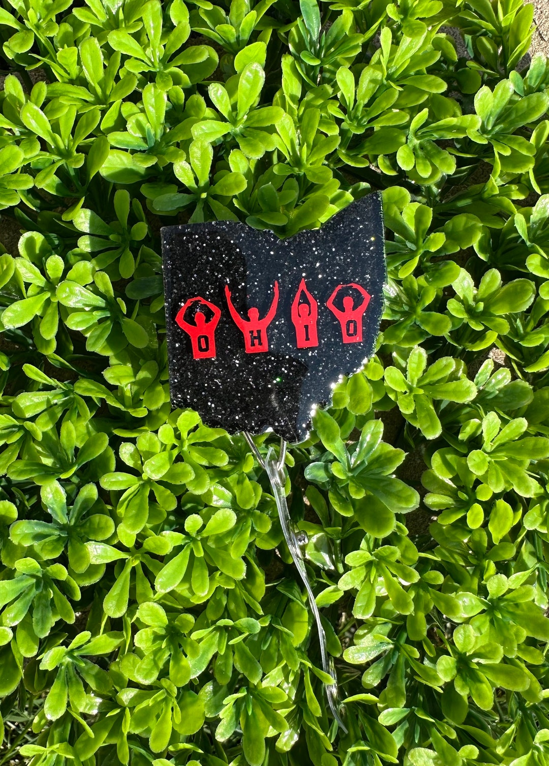 Ohio Badge Reel/magnet Red on Black - Etsy