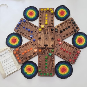 Aggravation Marble Board Game 2 3 4 5 6 Players 17 Inches Across ...