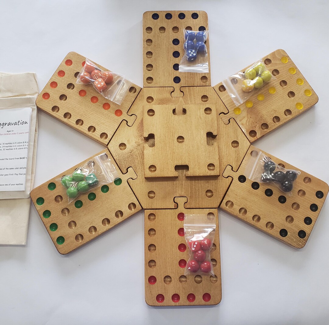 Aggravation Marble Board Game 2 3 4 5 6 Players 20 Inches Across ...