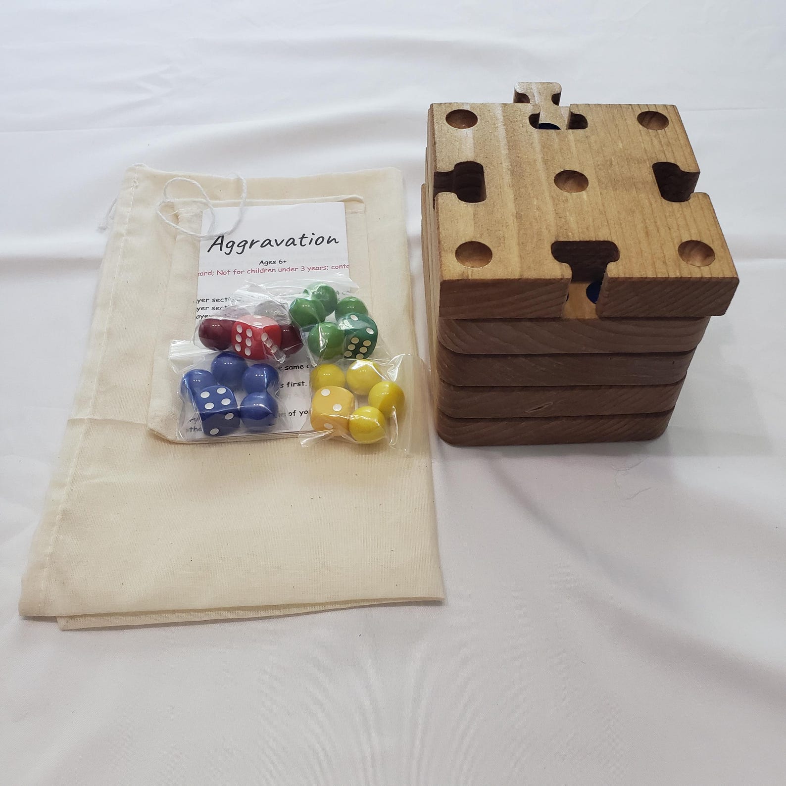 Aggravation Marble Board Game: Portable for 2-4 Player, 5/8" Glass ...