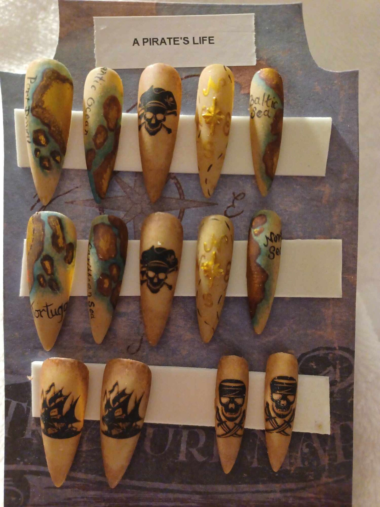 A Pirate's Life | Full Press on Nail Set - Etsy