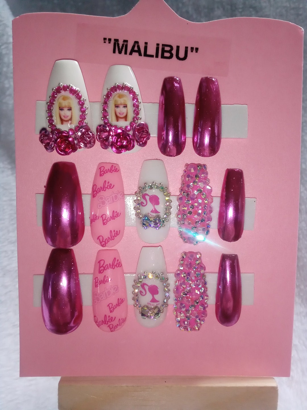 Malibu Full Nail Set - Etsy