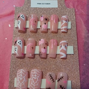 Pink October | Full Press on Nail Set - Etsy