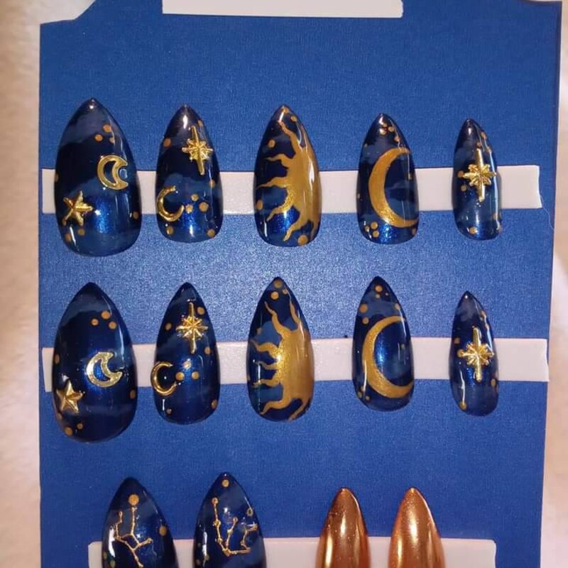 Celestial Nails - Etsy