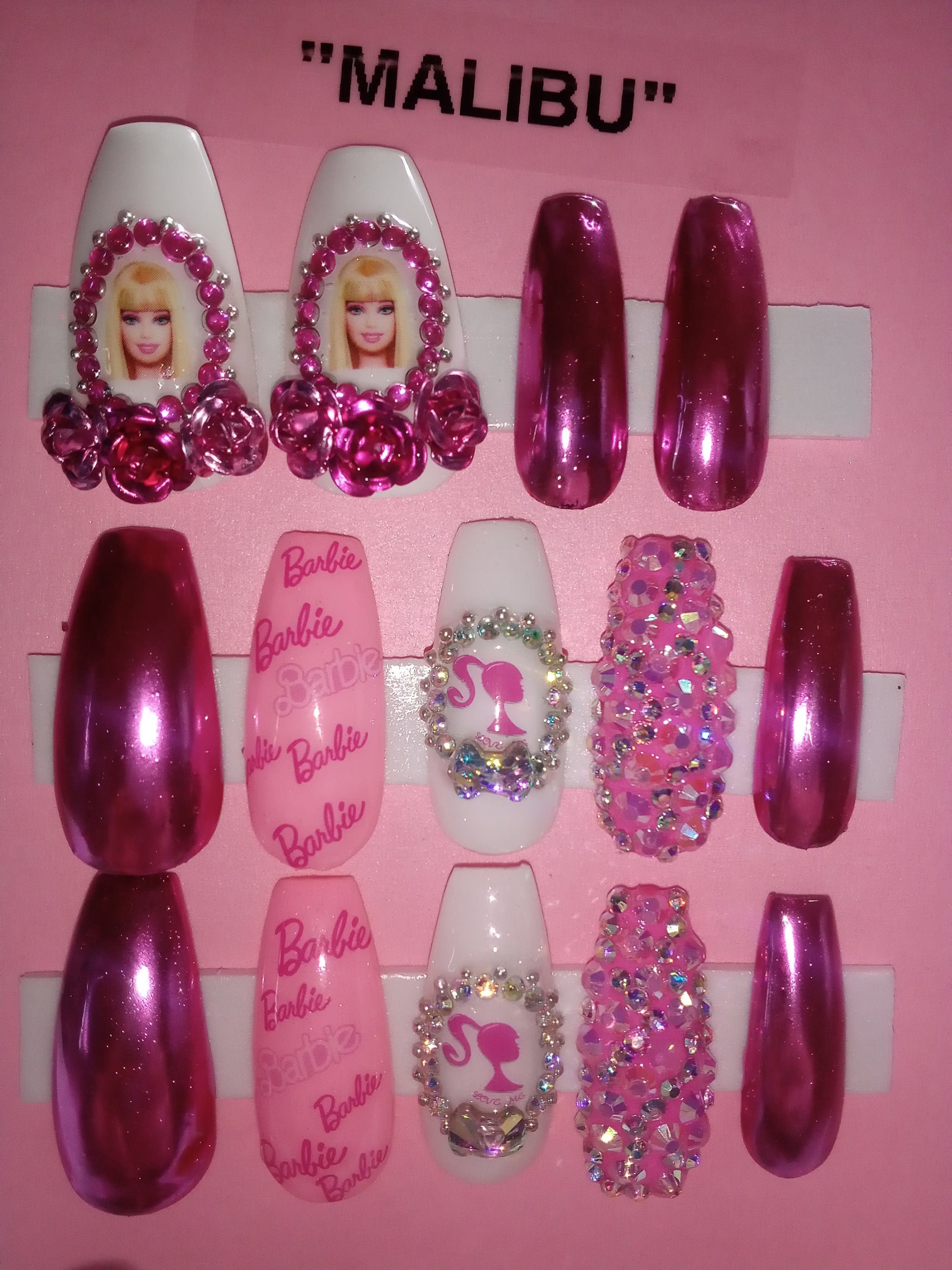 Malibu Full Nail Set - Etsy