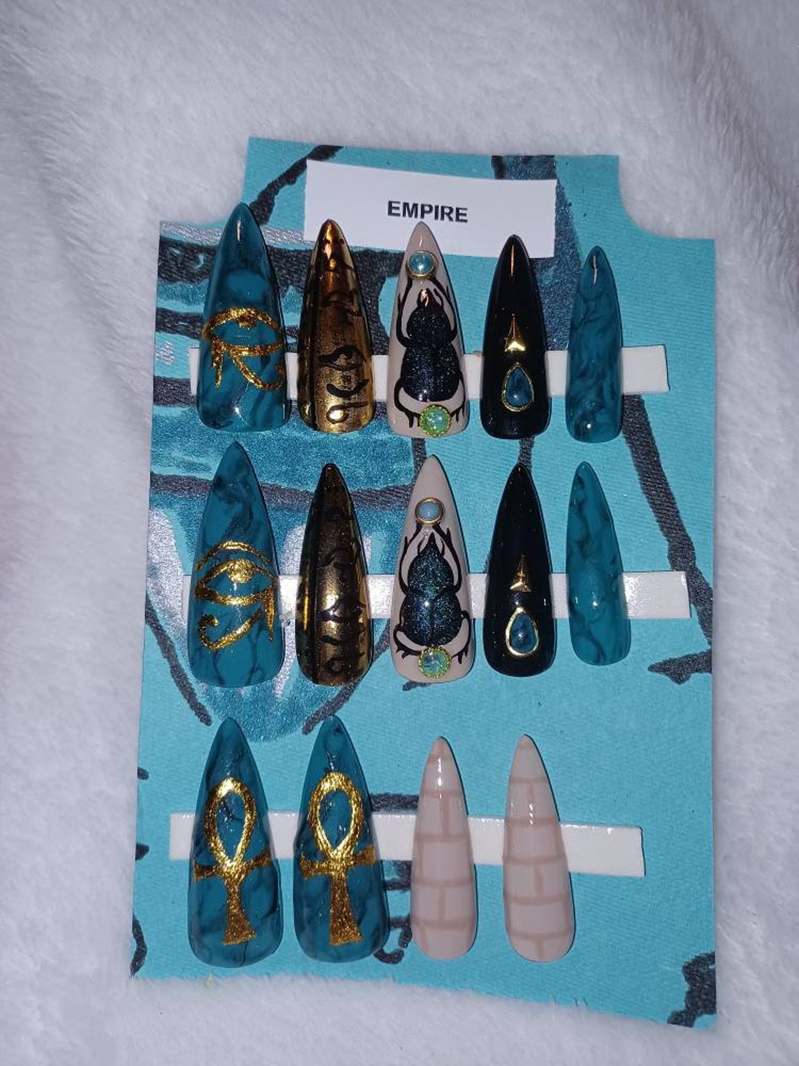 Empire Full Set of Press on Nails | Etsy