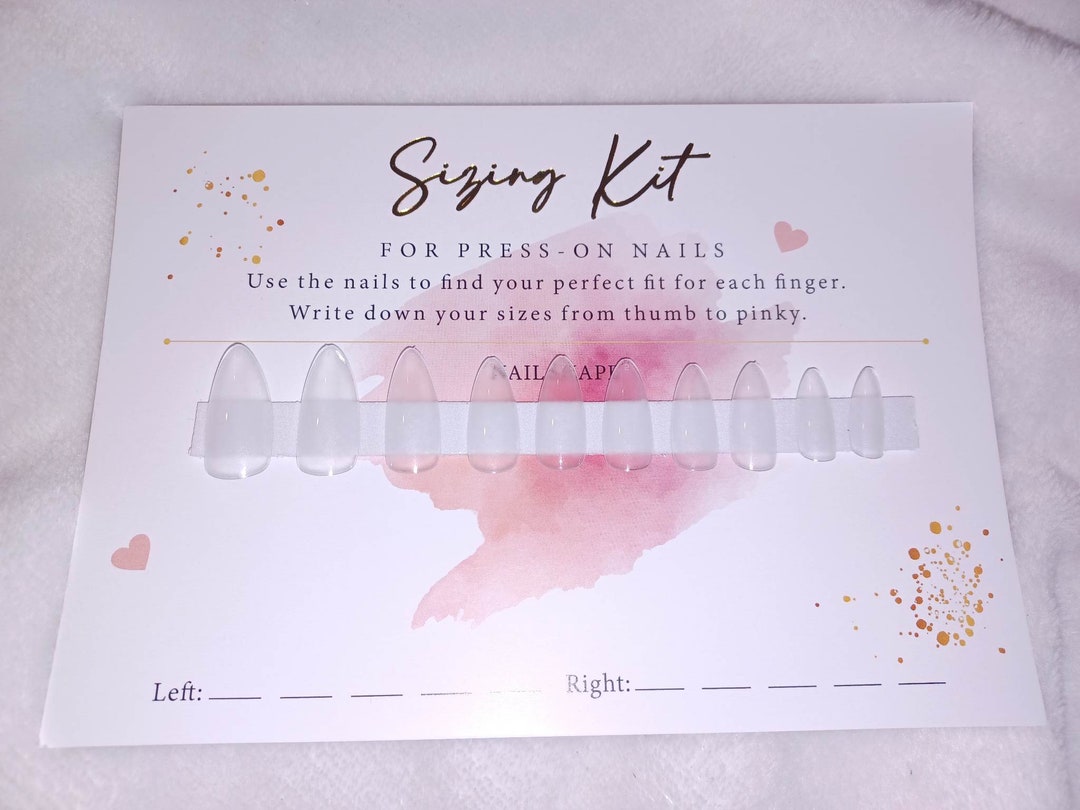 Nail Me Press Ons Sizing Kit - Etsy