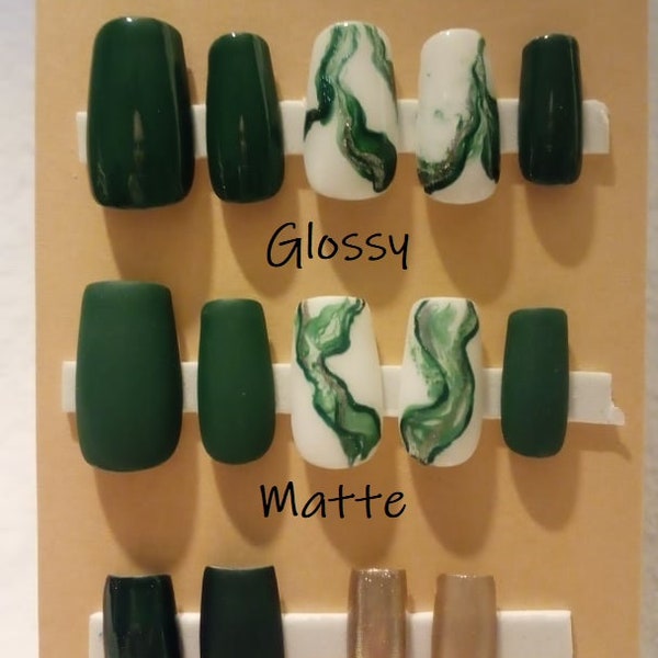 Wide False Nails - Etsy