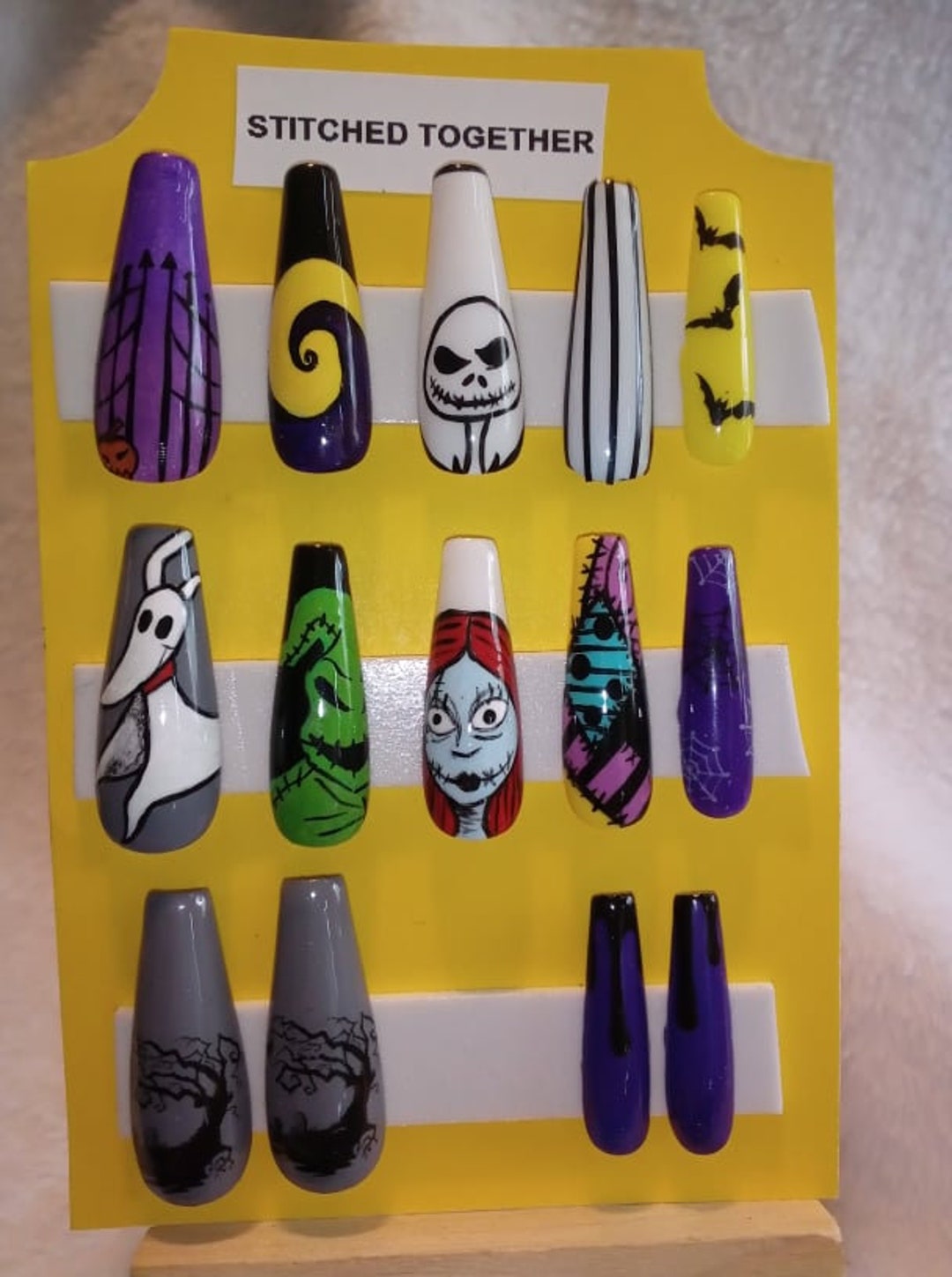 Stitched Together | Full Nail Set - Etsy