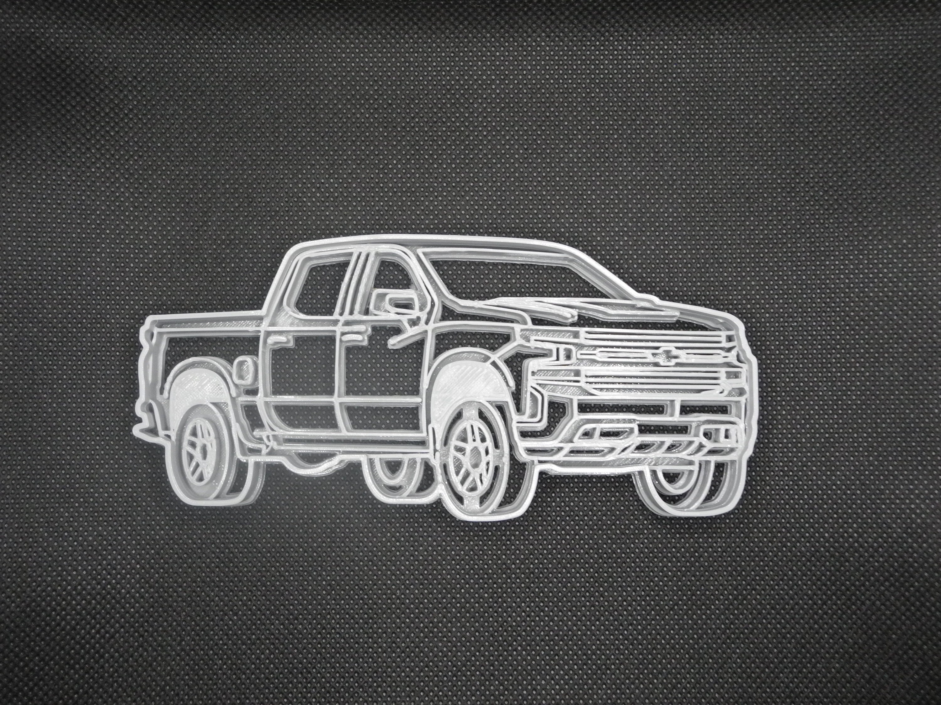 Chevy Silverado Truck Cookie Cutter 3D Printed - Etsy