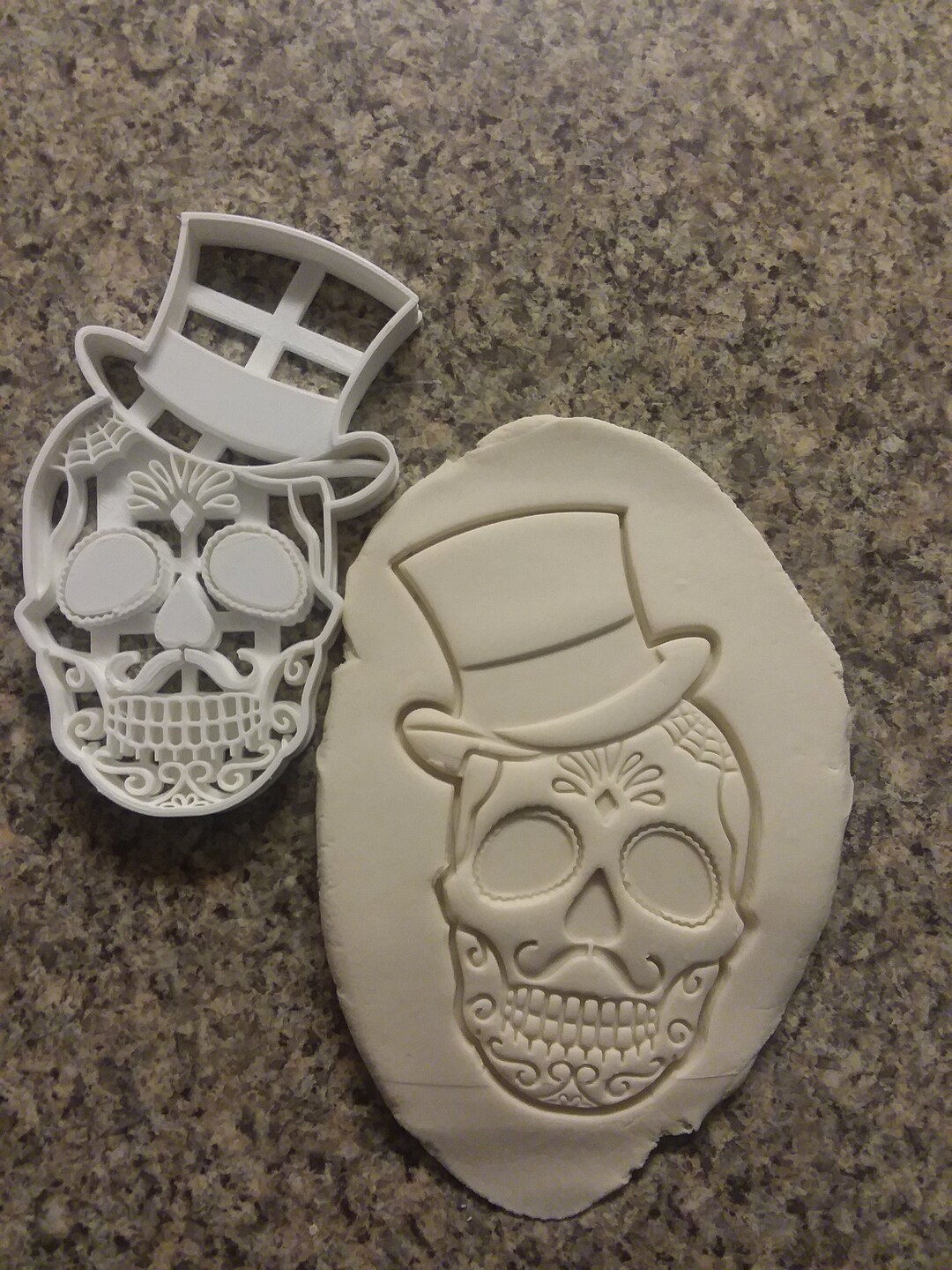 3D Printed Sugar Skull Cookie Cutter Halloween - Etsy