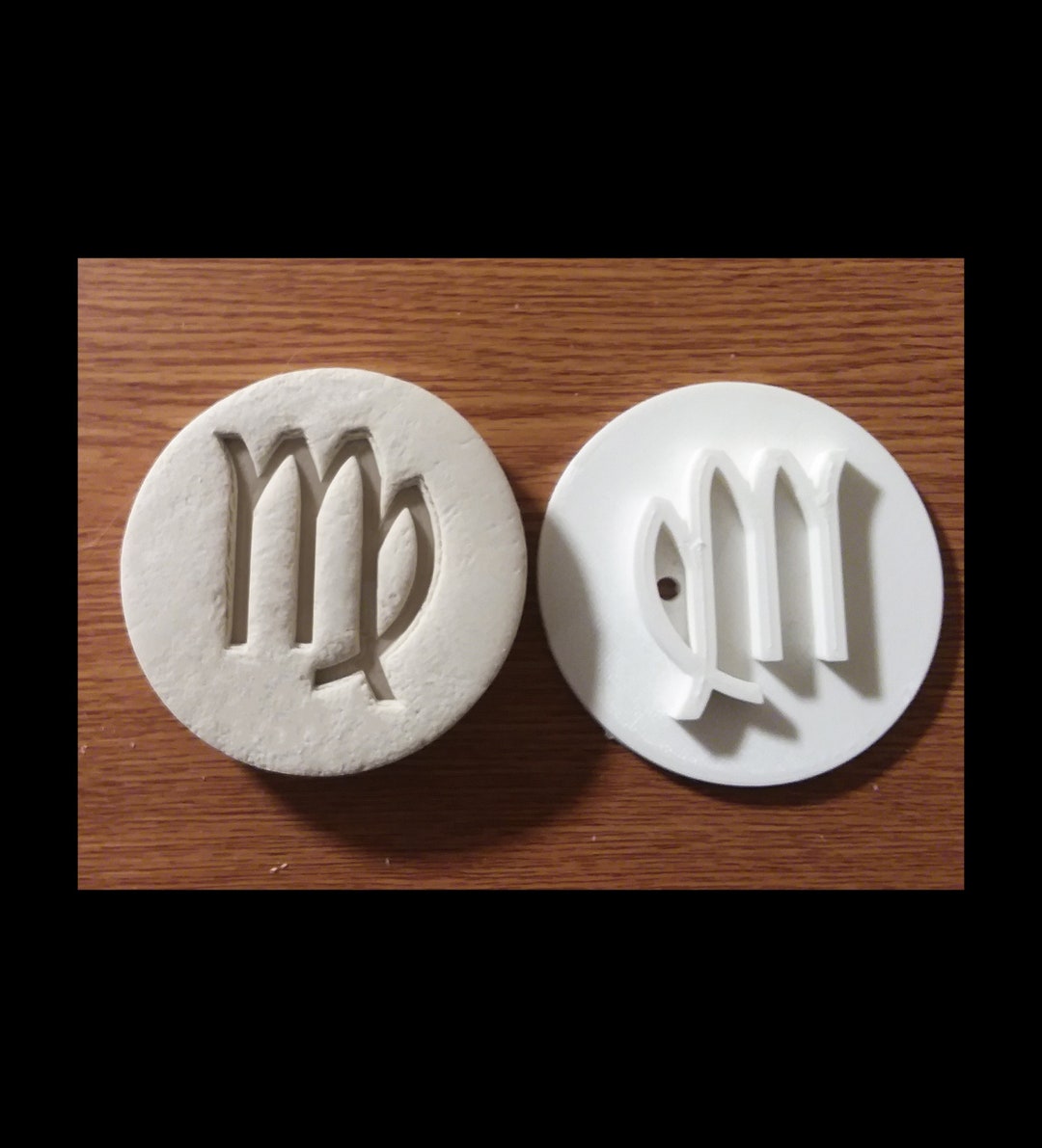 Virgo Zodiac Embosser Stamp Cupcake Embosser Cookie - Etsy