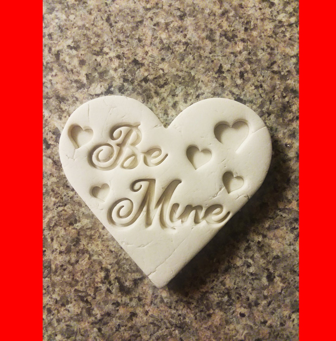 Be Mine Heart 3D Printed Valentines Anniversary Love Weddings Cookie ...
