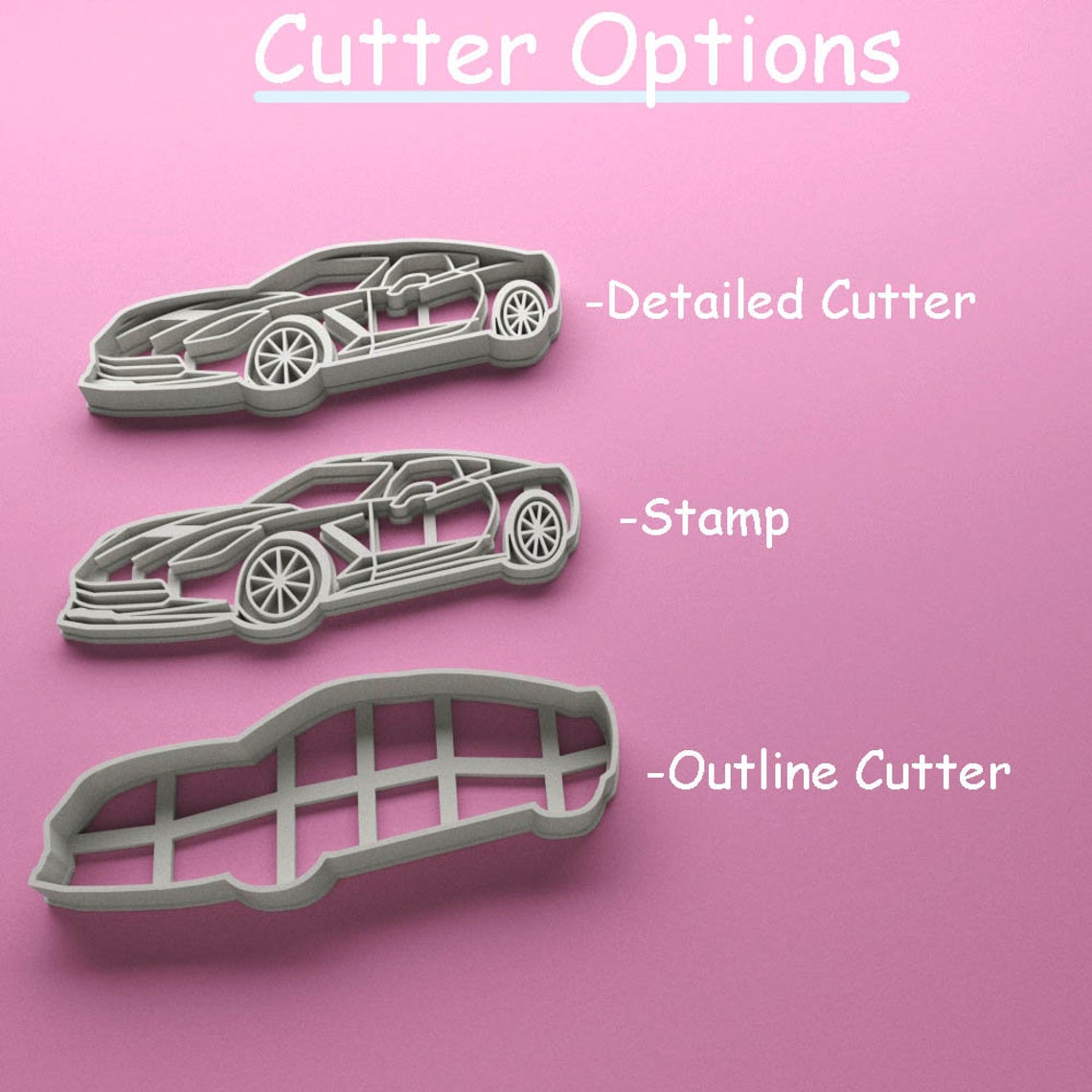 Corvette C7 Car Cookie Cutter 3D Printed - Etsy