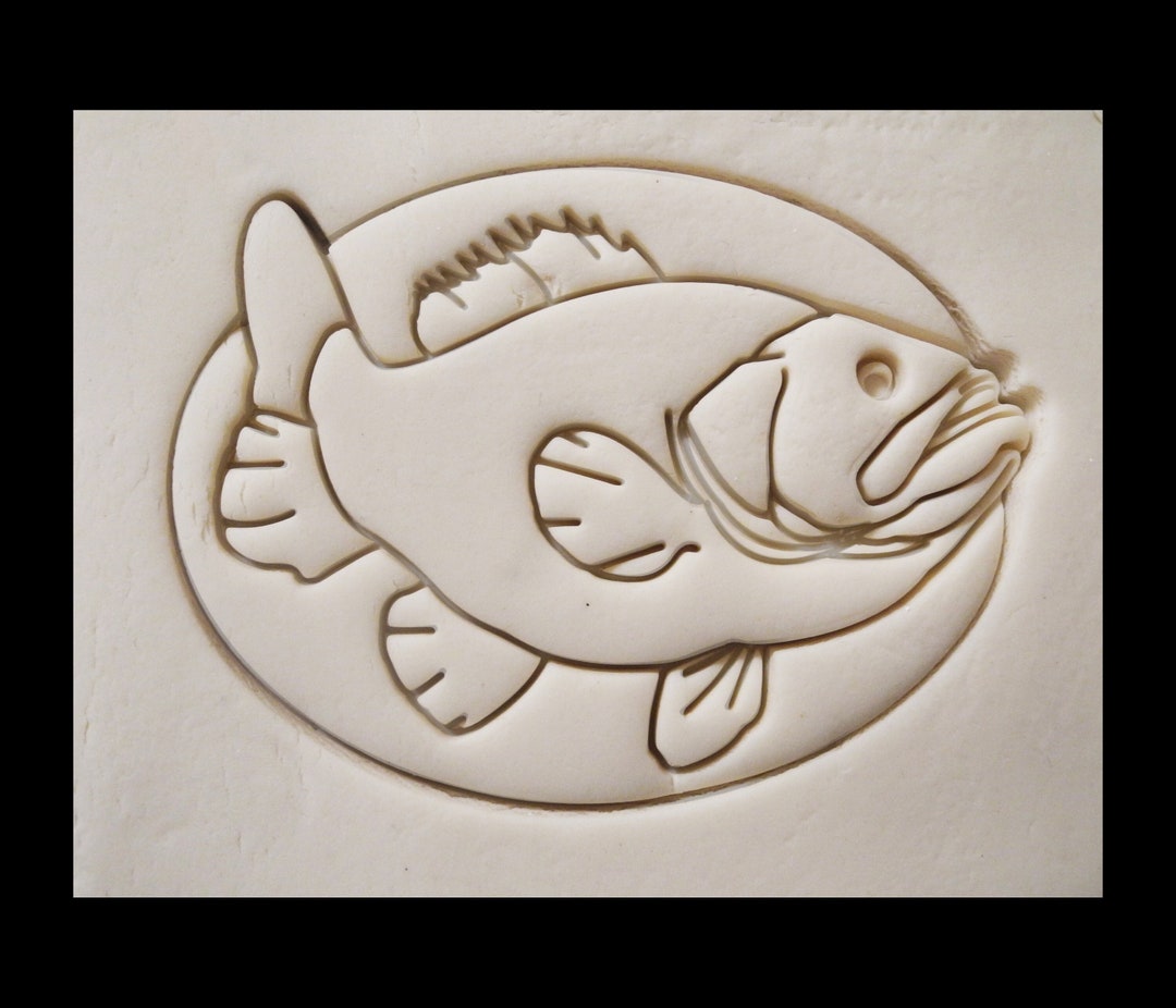Bass Fish Hunting Fishing 3D Printed Cookie Cutter - Etsy