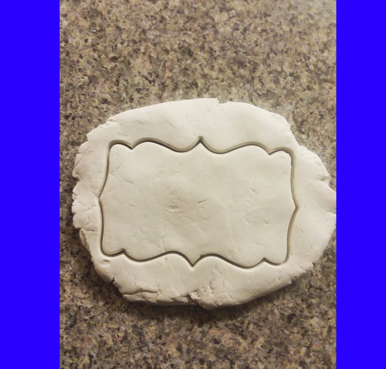 3D Printed Cookie Cutter Shape Plaque Rectangle - Etsy