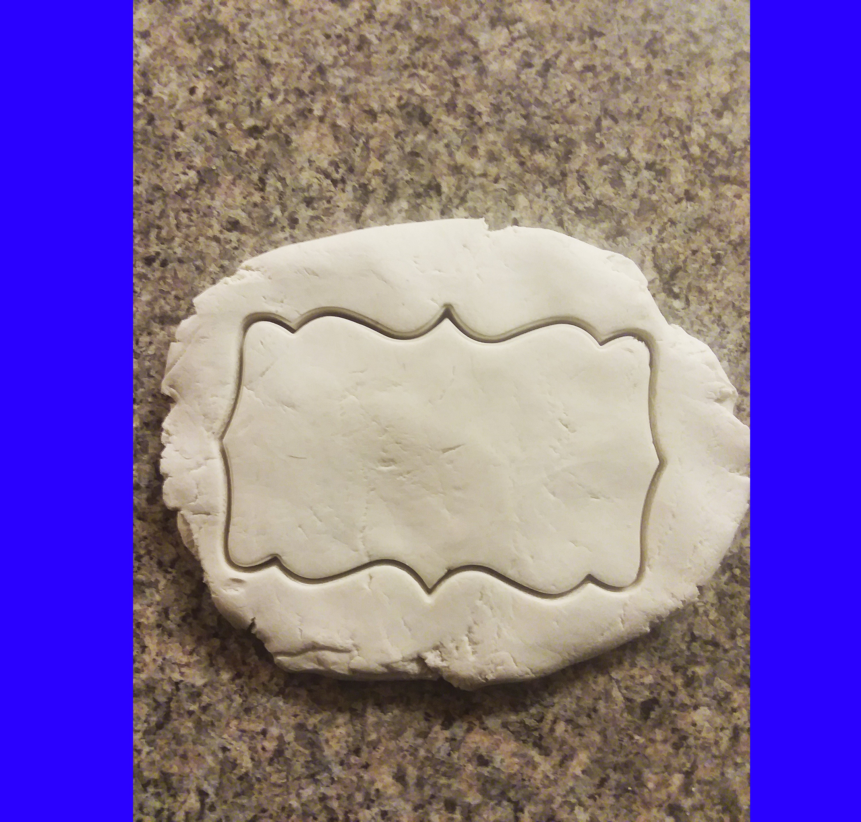 3D Printed Cookie Cutter Shape Plaque Rectangle | Etsy