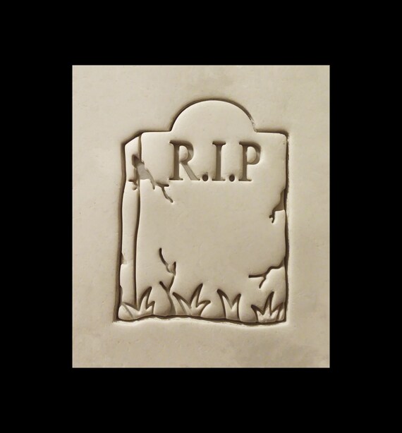 Rest in Peace Tombstone 3D Printed Halloween Cookie Cutter | Etsy