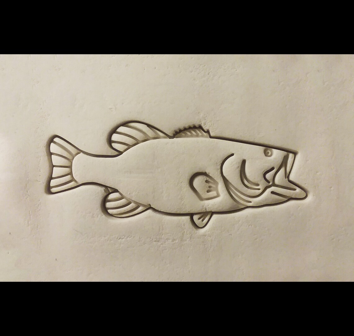 Bass Fish Hunting Fishing 3D Printed Cookie Cutter - Etsy