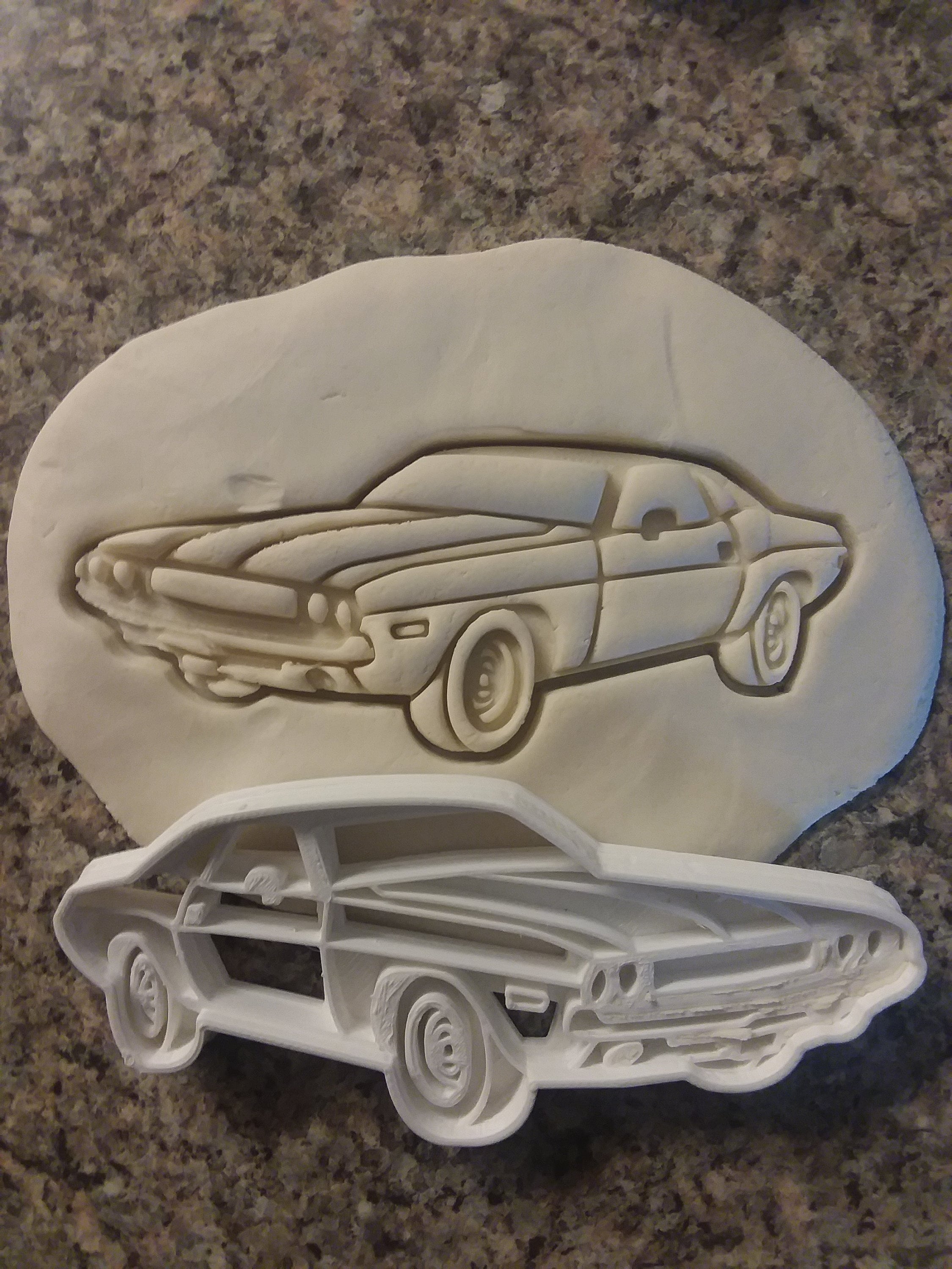 3D Printed Dodge Challenger Cookie Cutter - Etsy