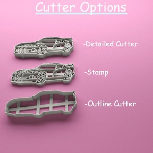 3D Printed Dodge Viper Cookie Cutter - Etsy