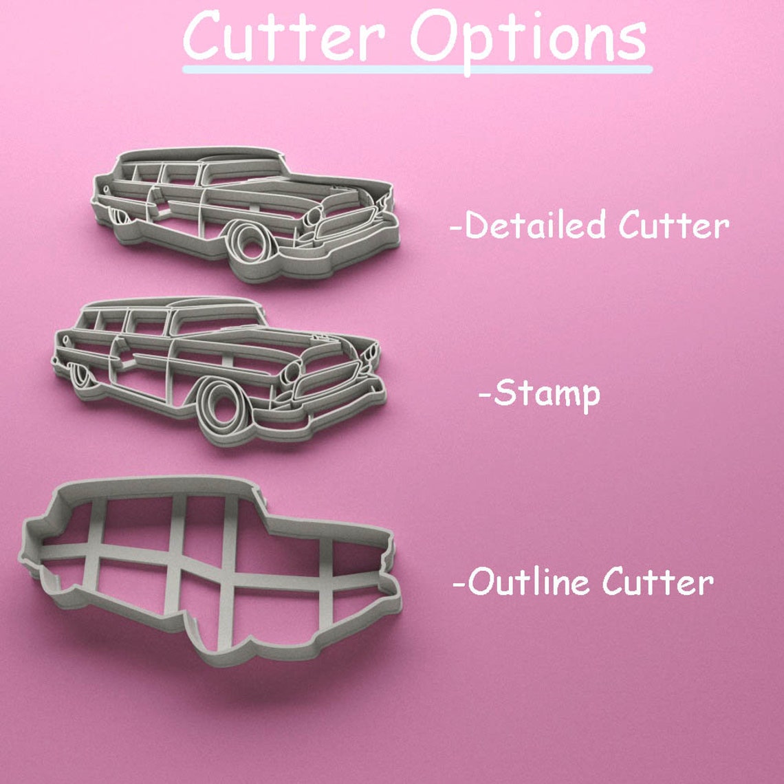 1955 Chevy Handyman Classic Car Cookie Cutter 3D Printed - Etsy