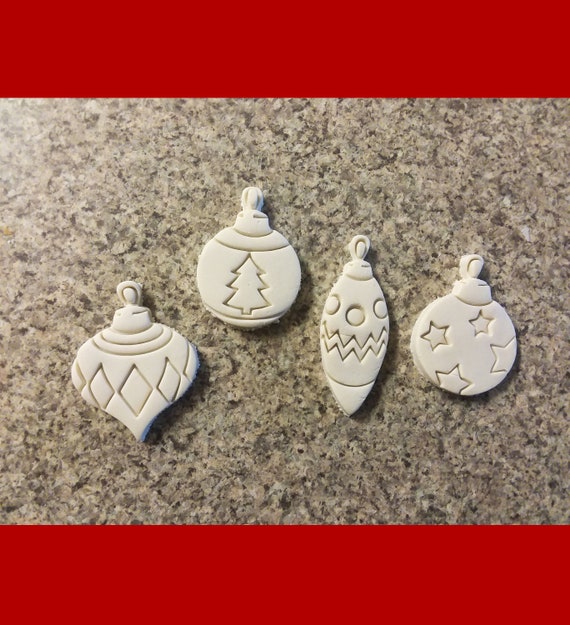 Set of 4 Christmas Ornaments 3D Printed Christmas Cookie | Etsy