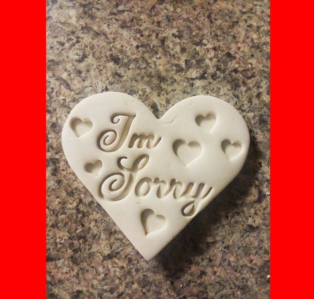 Im Sorry Heart 3D Printed Valentines Anniversary Love Weddings Cookie ...