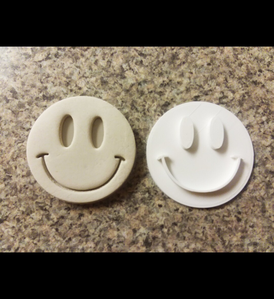 Smiley Face Embosser Stamp Cupcake Embosser Cookie Embosser - Etsy