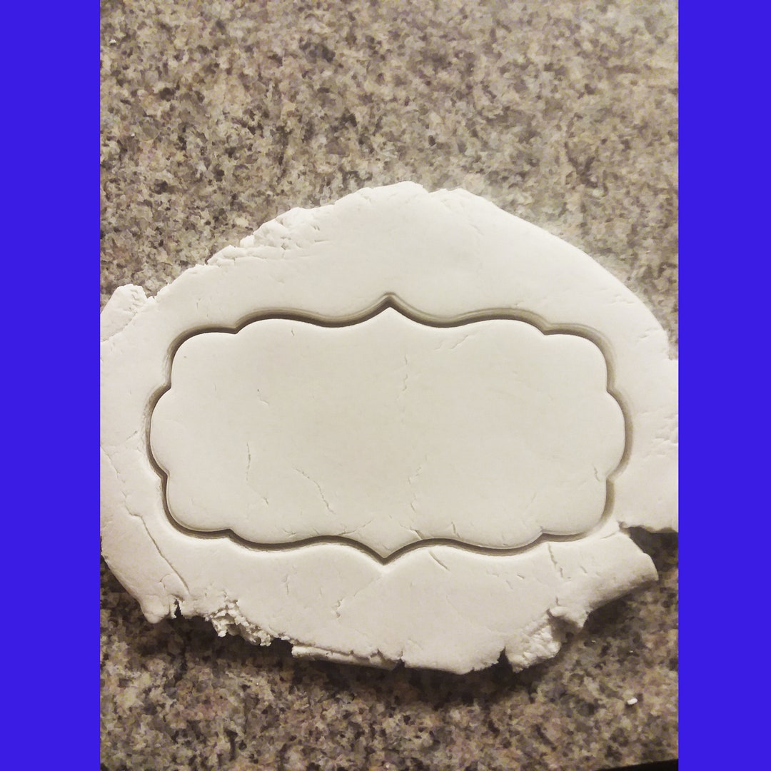 3D Printed Cookie Cutter Shape Plaque Rectangle - Etsy